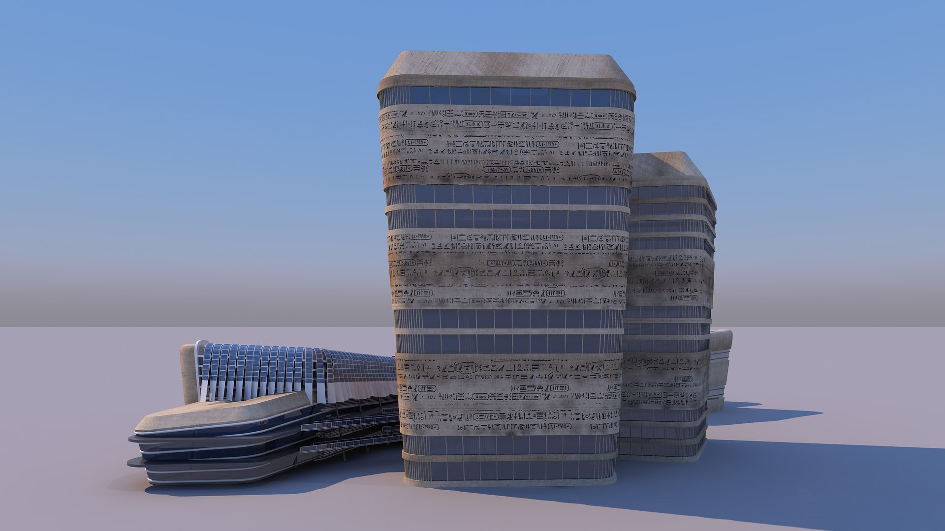 0159 - Complex Building 3D Model - TurboSquid 2239551