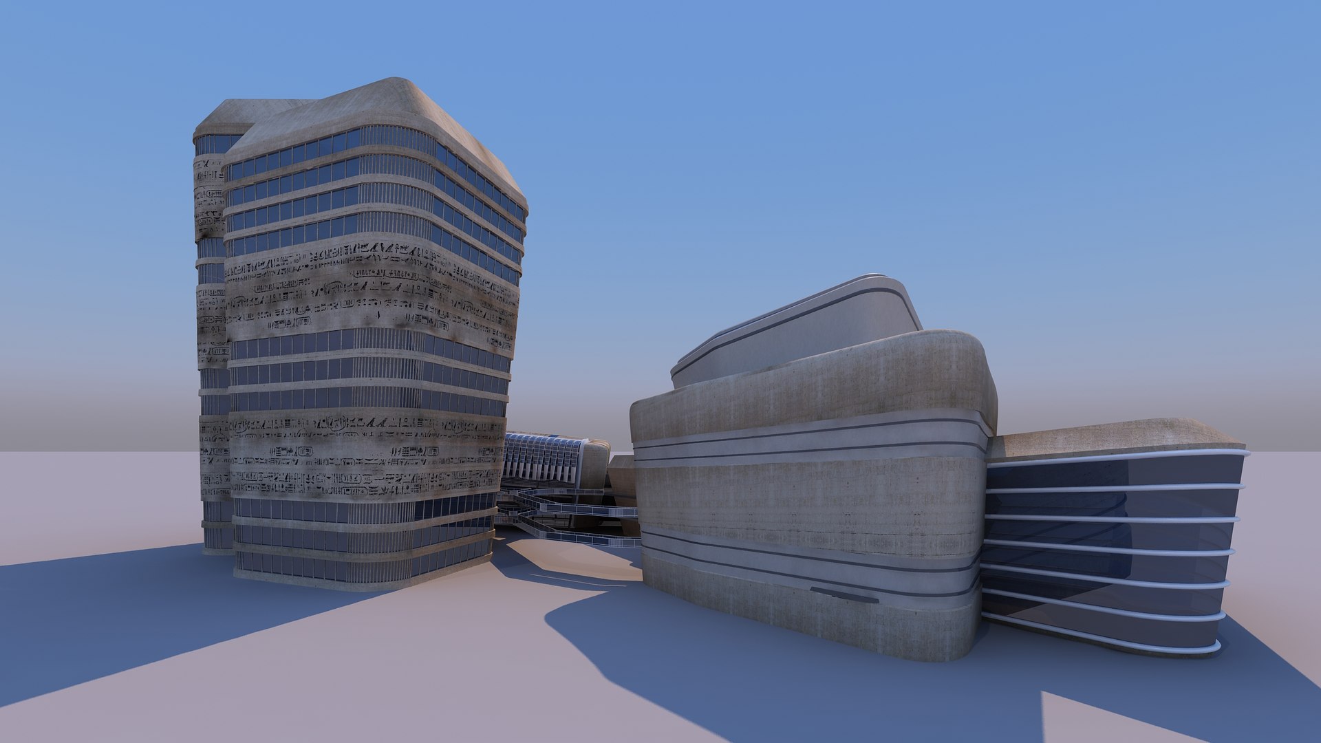 0159 - Complex Building 3D Model - TurboSquid 2239551