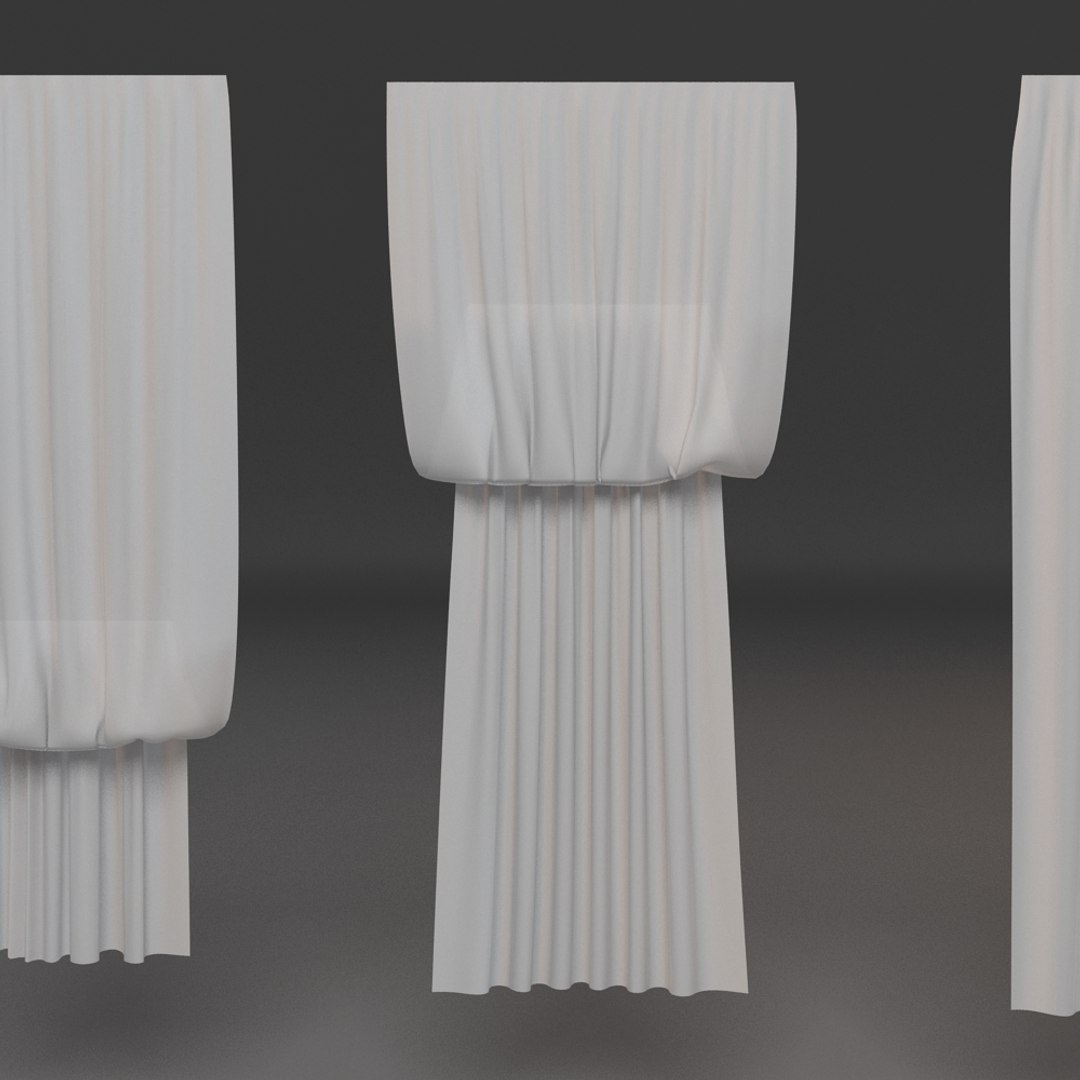 3d Model Of Curtains