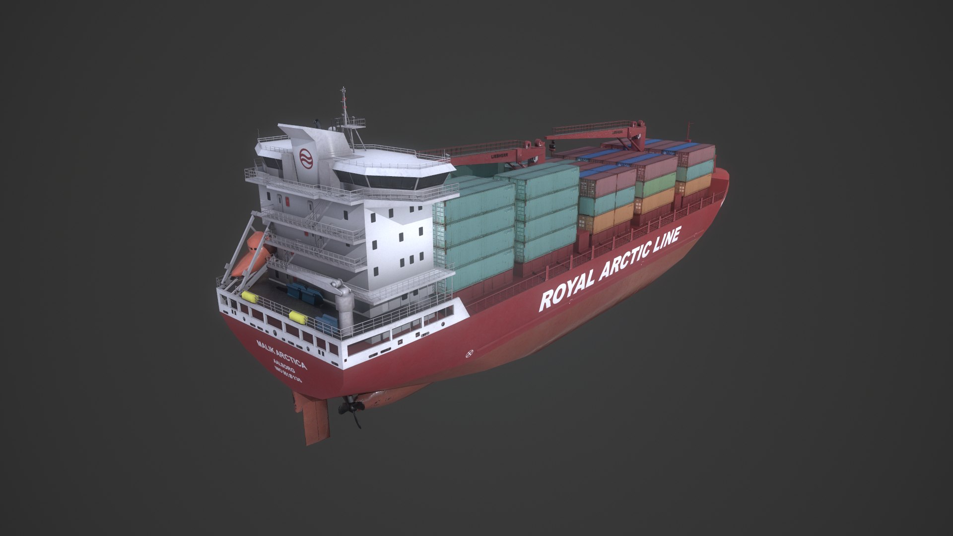 3D Container Ship - TurboSquid 1352649