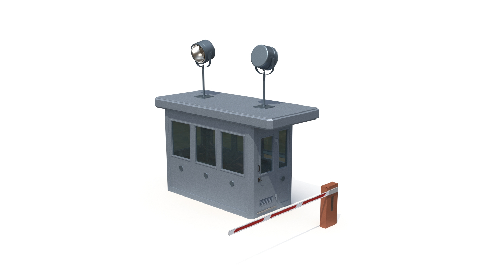 Guard Booths For Military 3D model - TurboSquid 1838890