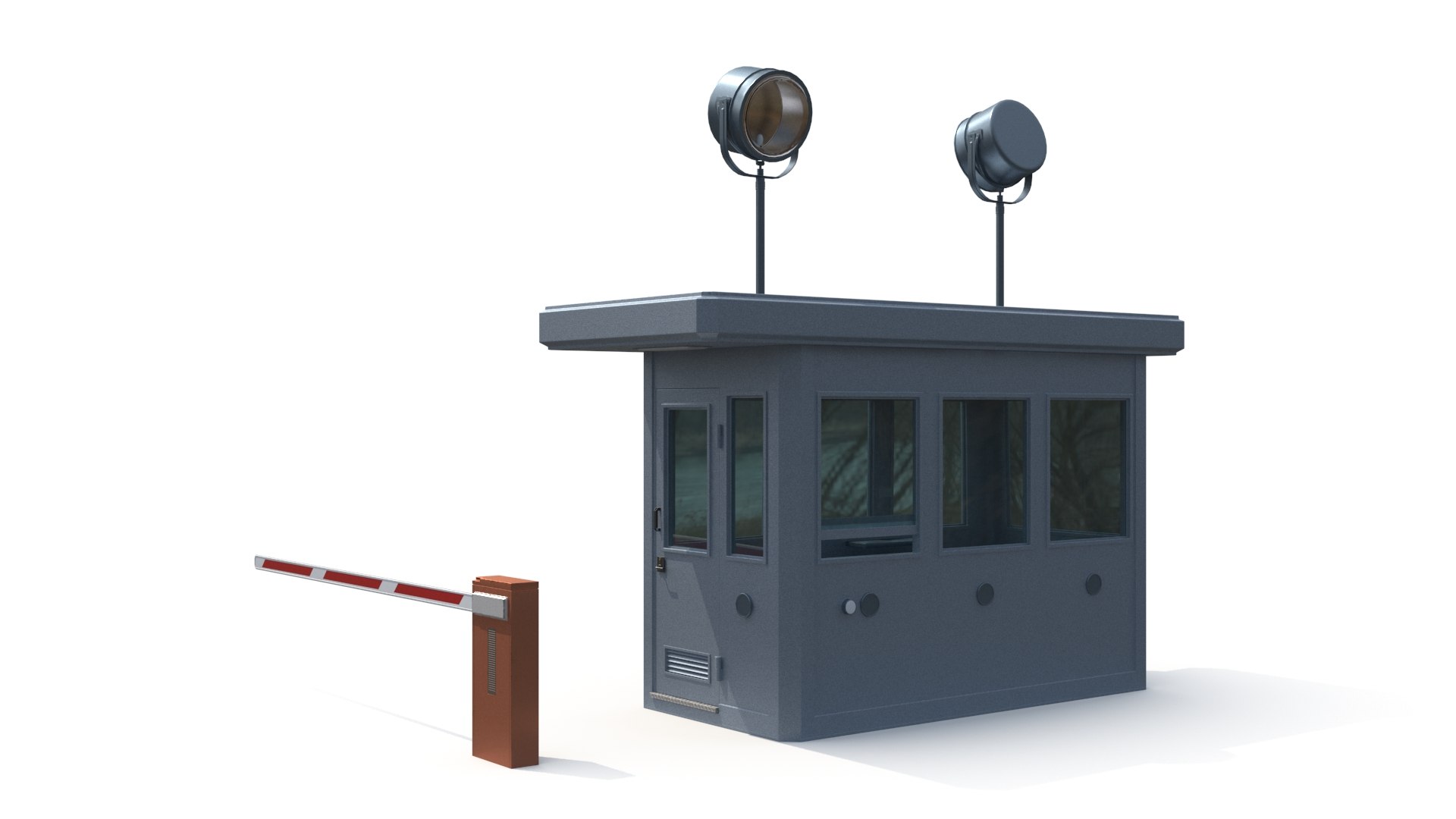 Guard Booths For Military 3D model - TurboSquid 1838890