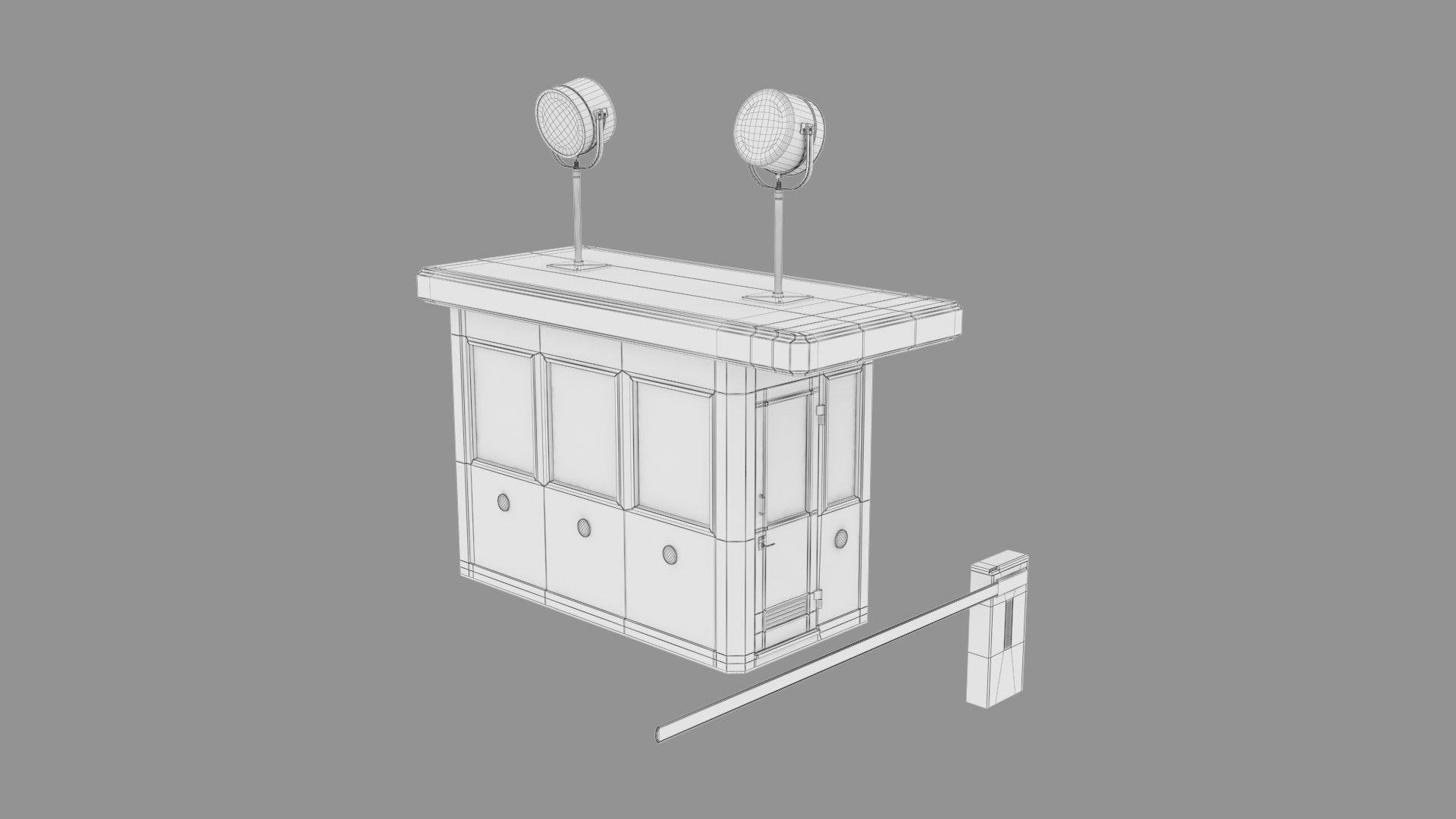 Guard Booths For Military 3D model - TurboSquid 1838890