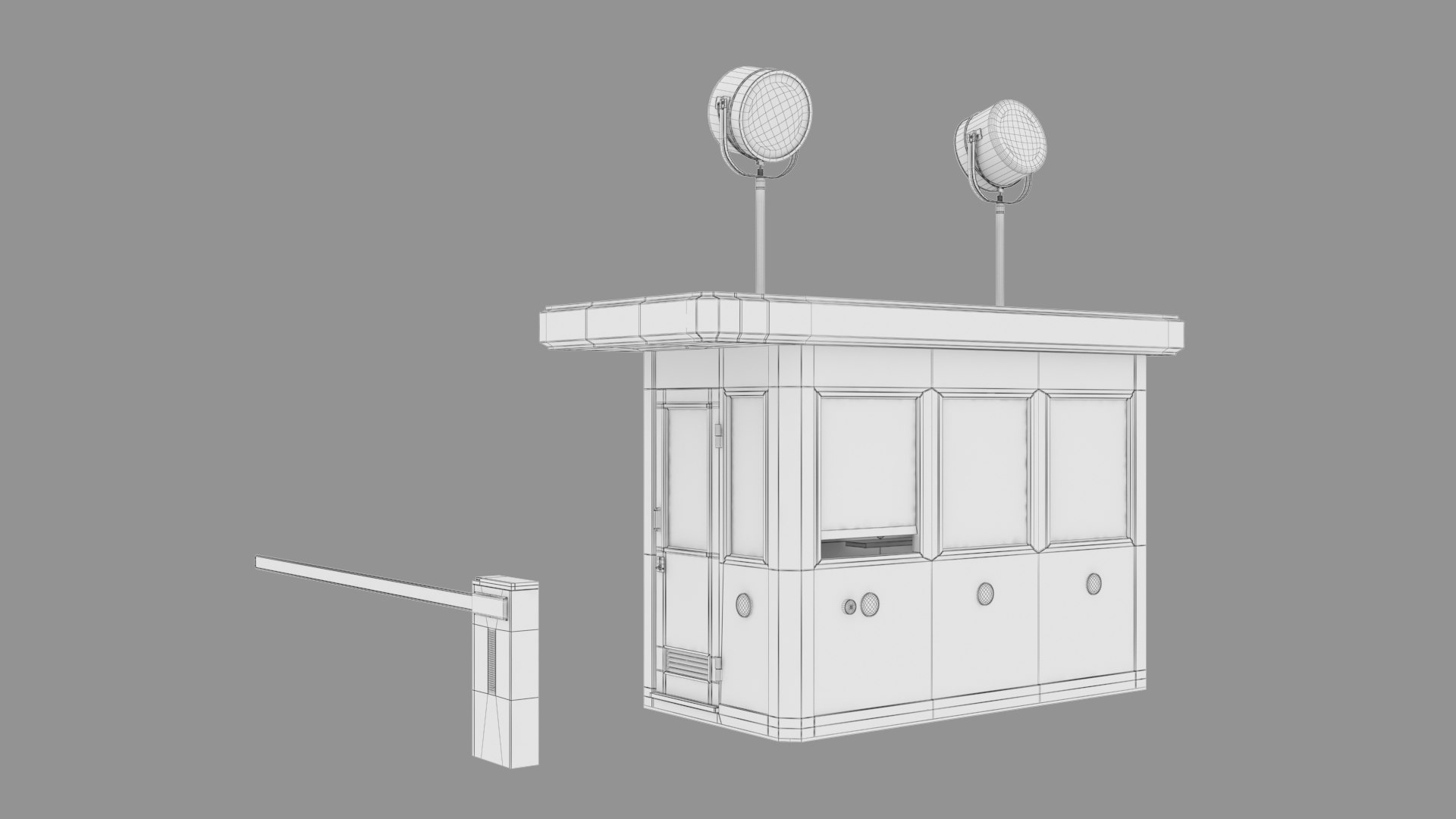 Guard Booths For Military 3D model - TurboSquid 1838890