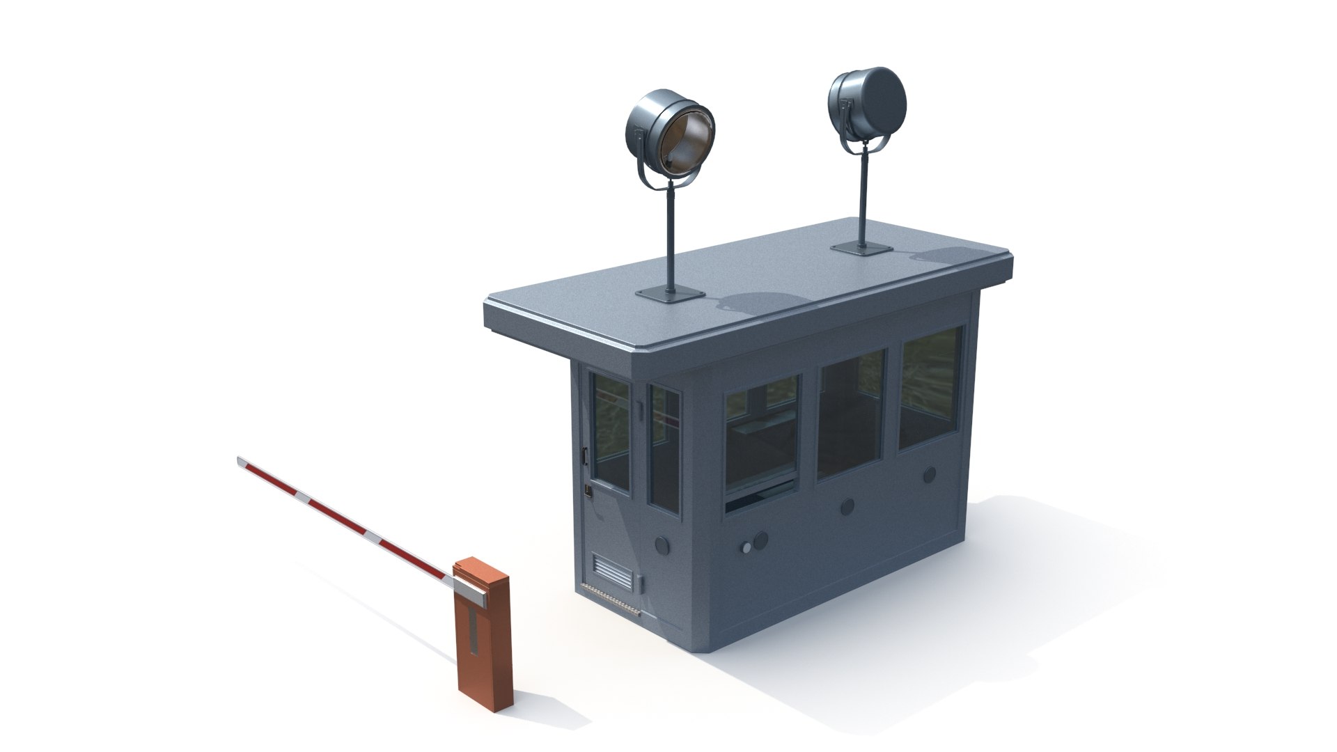 Guard Booths For Military 3D model - TurboSquid 1838890