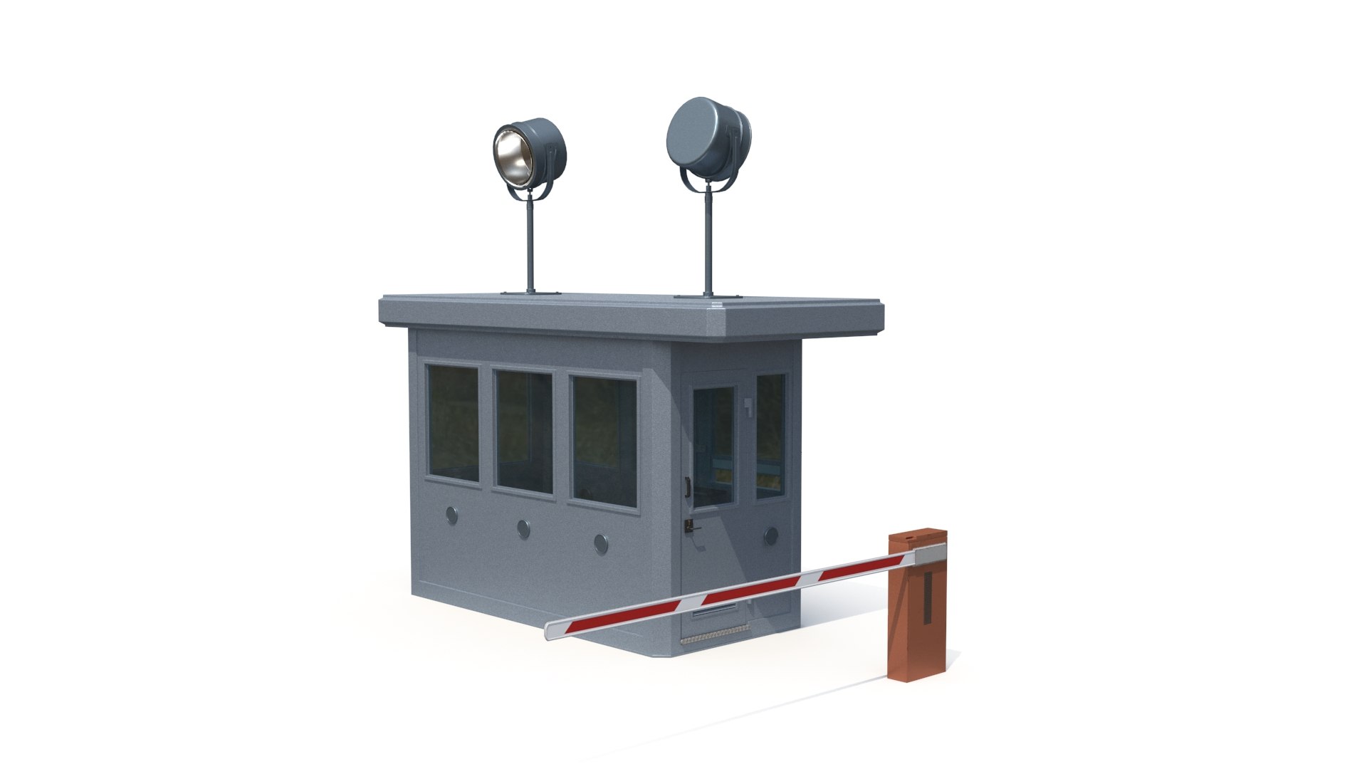 Guard Booths For Military 3D model - TurboSquid 1838890