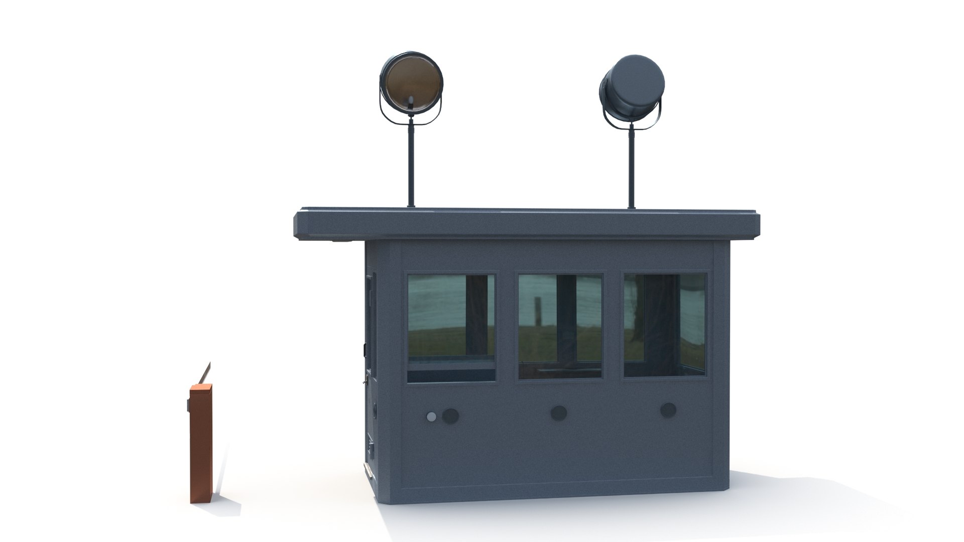 Guard Booths For Military 3D model - TurboSquid 1838890