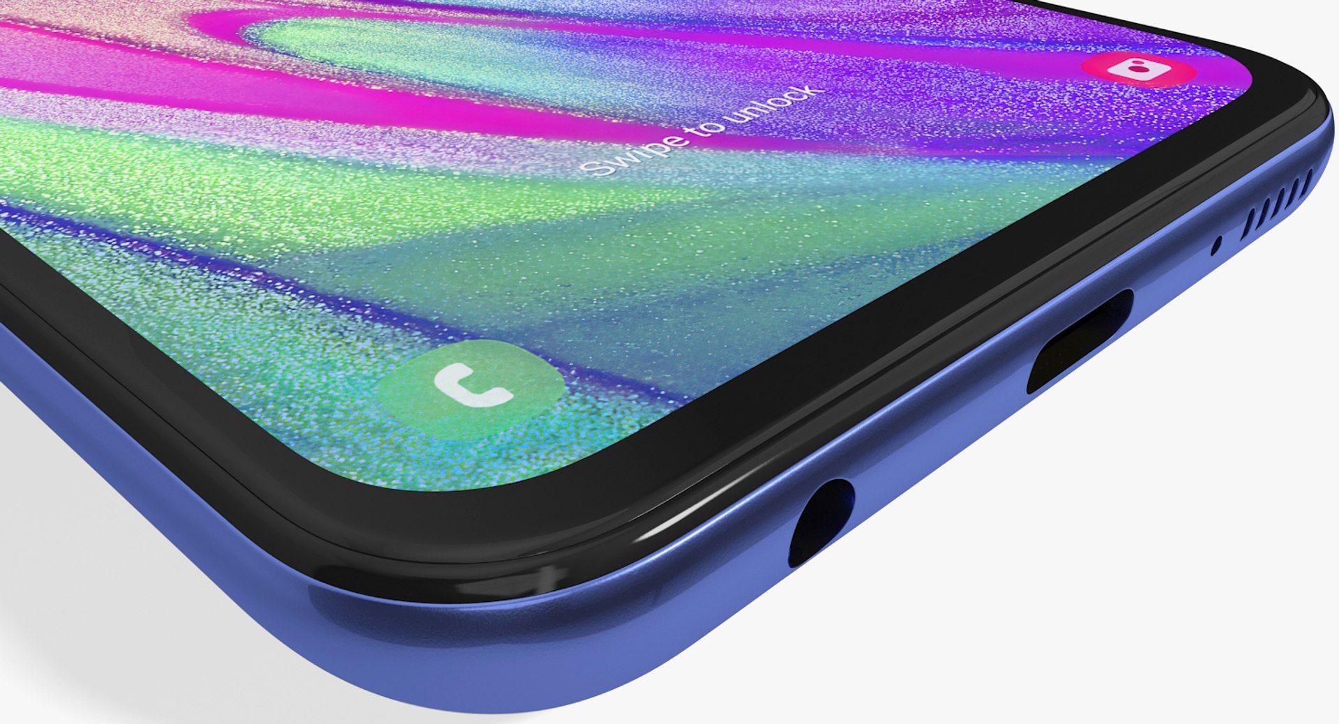 Samsung galaxy a40 blue 3D - TurboSquid 1394848