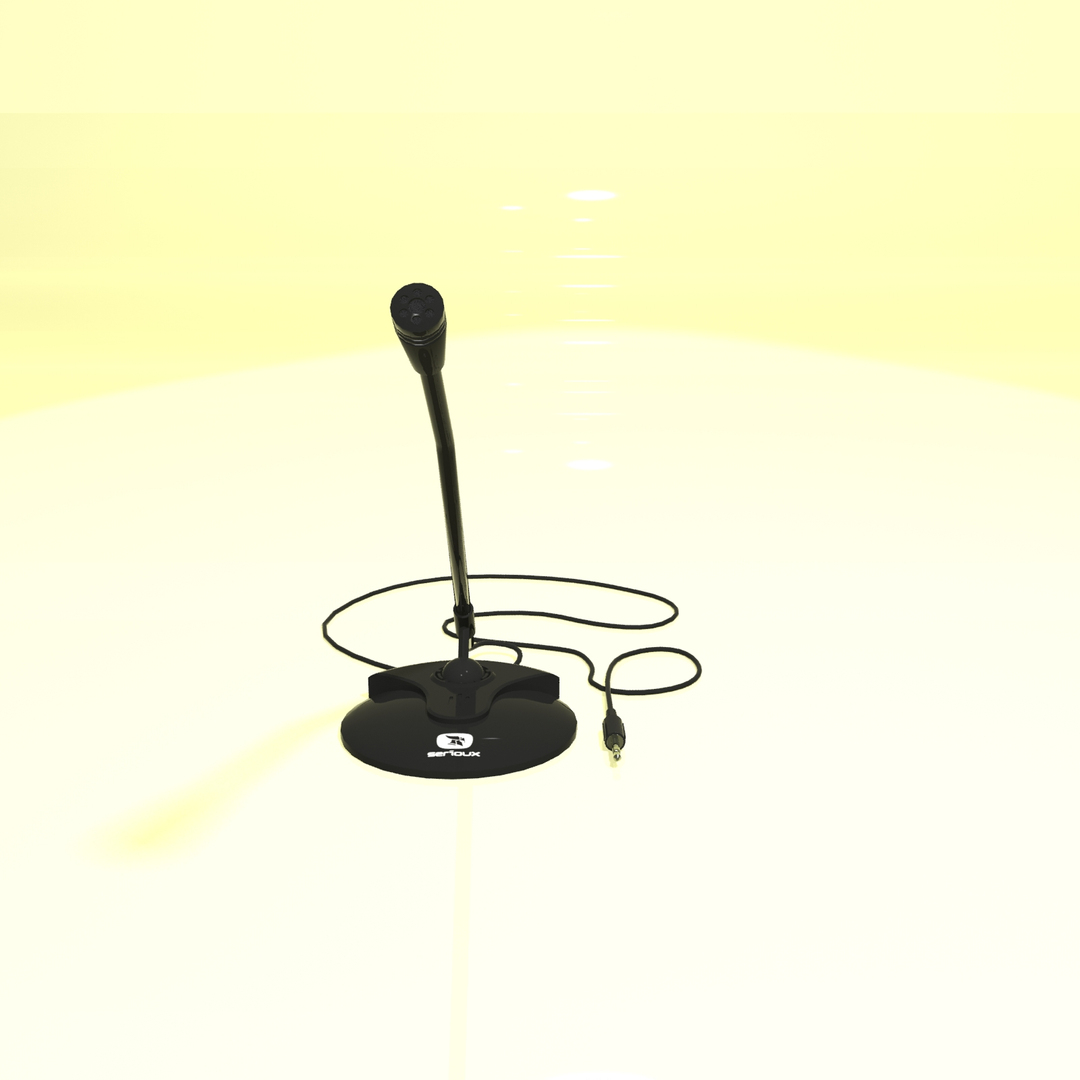 3d model serioux microphone