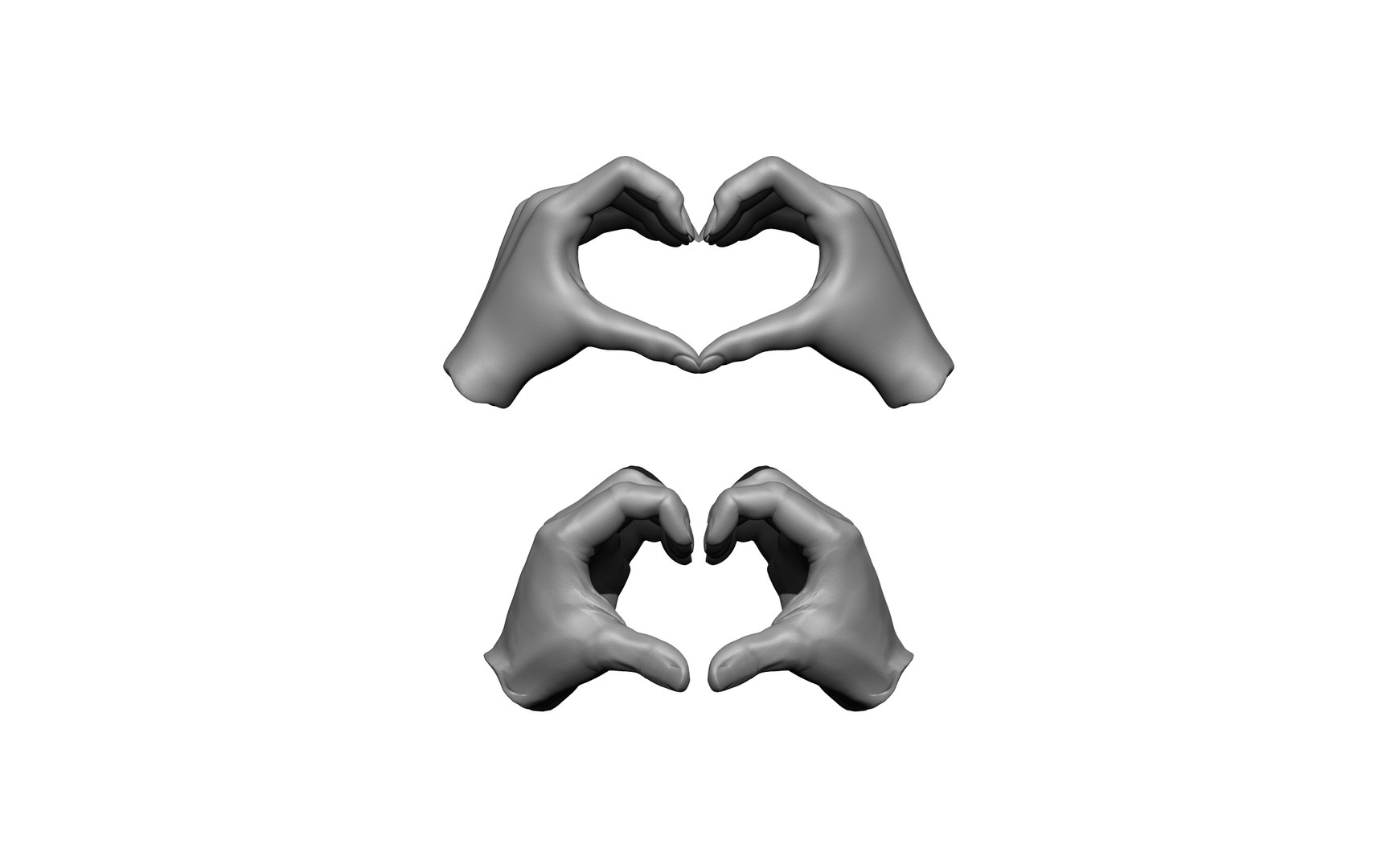 3D model hands heart pendant - TurboSquid 2132887