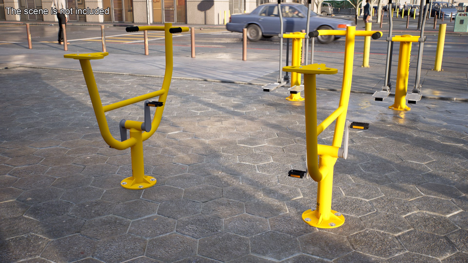 Rider Outdoor Fitness Equipment Yellow Model - TurboSquid 2046610