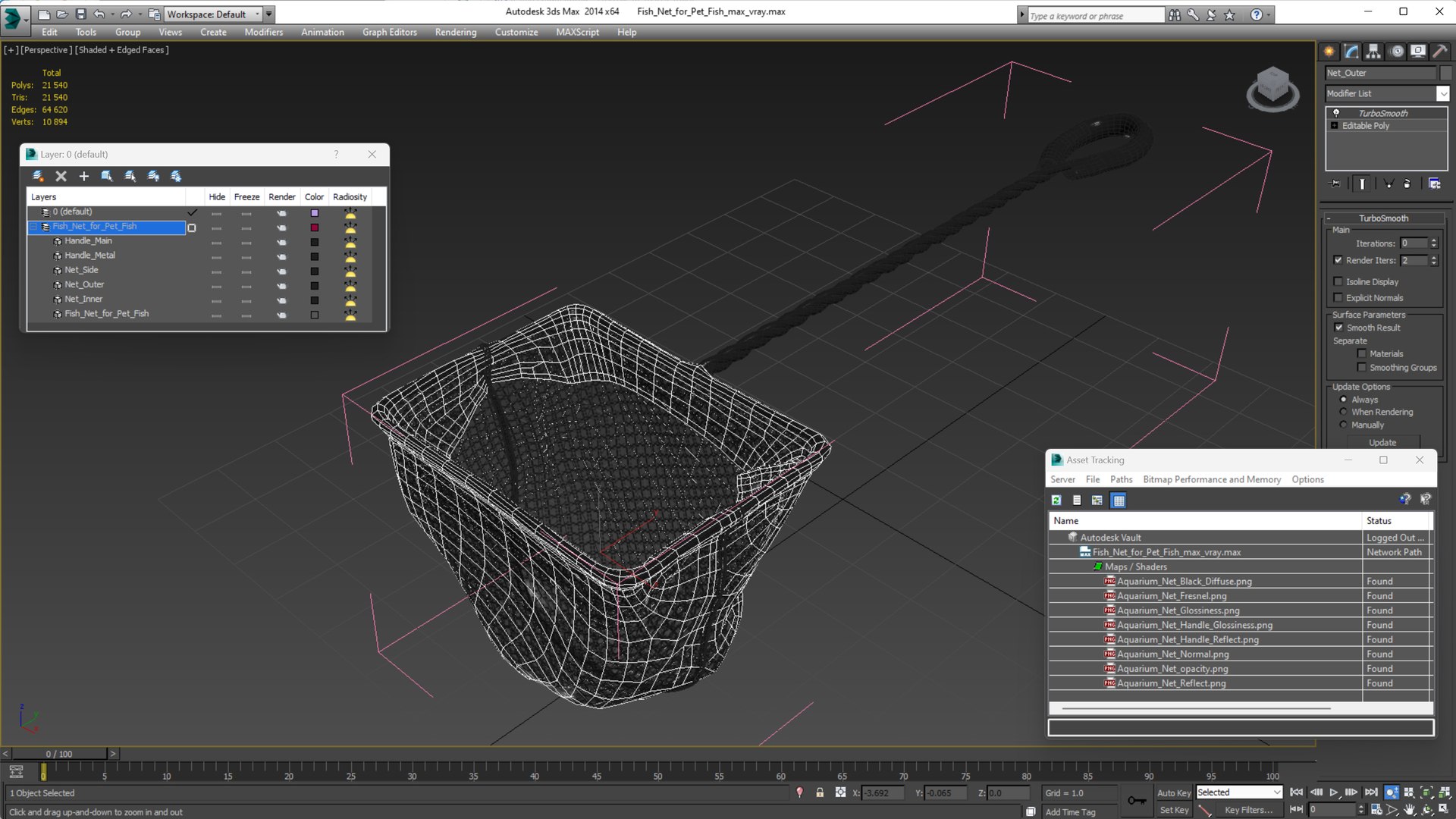 Fish Net for Pet Fish 3D model - TurboSquid 2119205