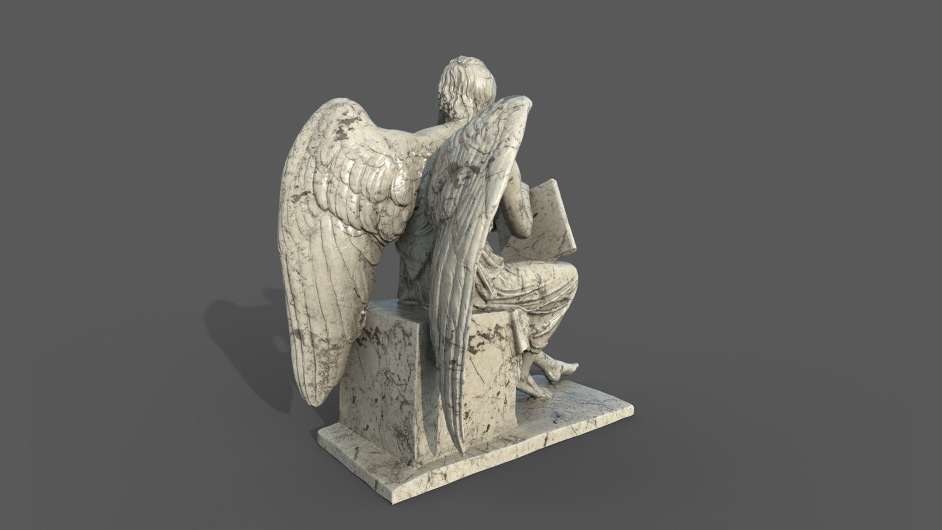 3D Statue Of An Angle 1 - TurboSquid 1825361