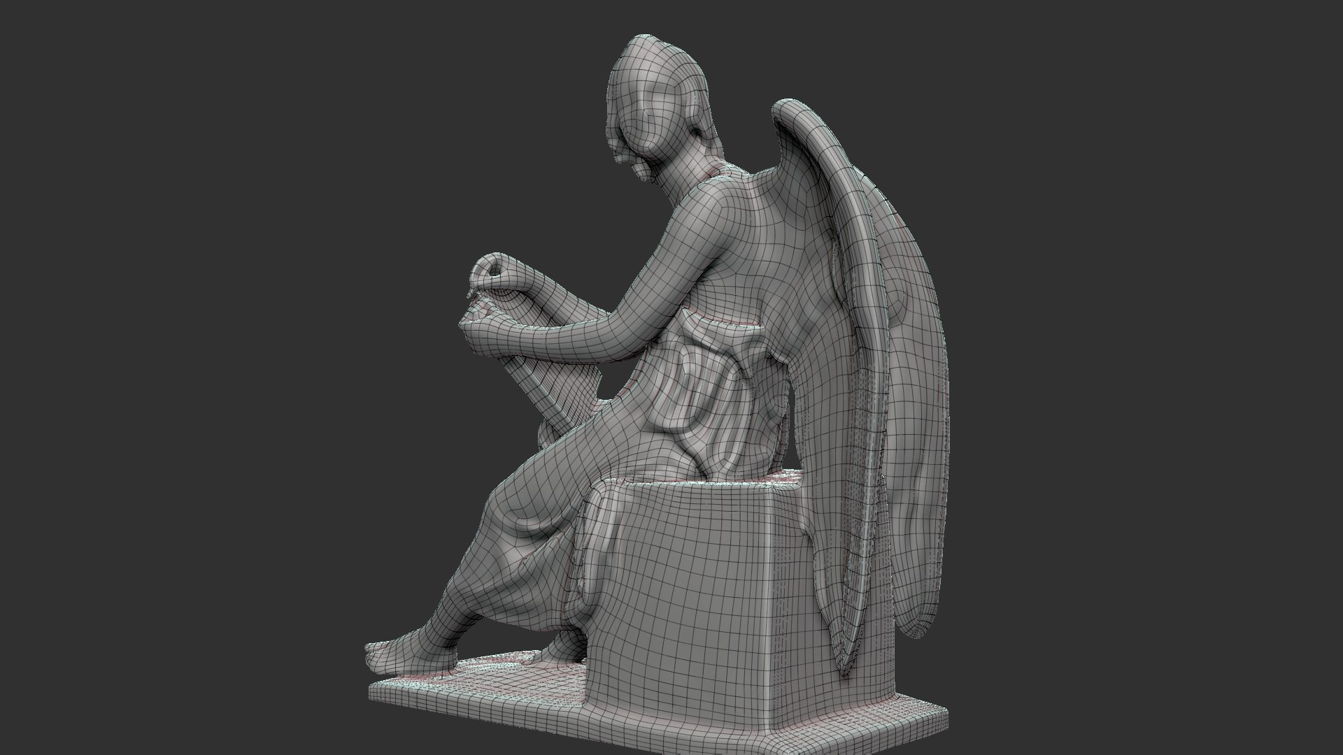 3D Statue Of An Angle 1 - TurboSquid 1825361