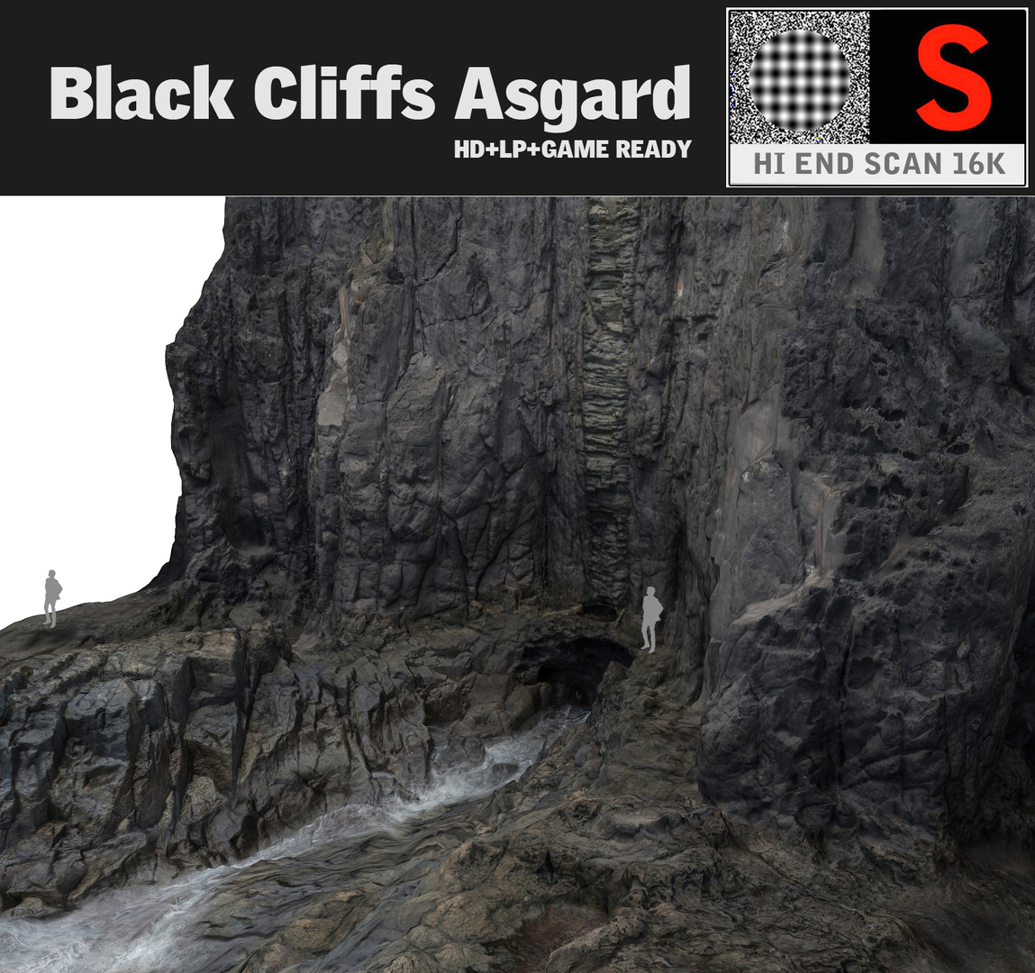 3d black cliffs pack 9