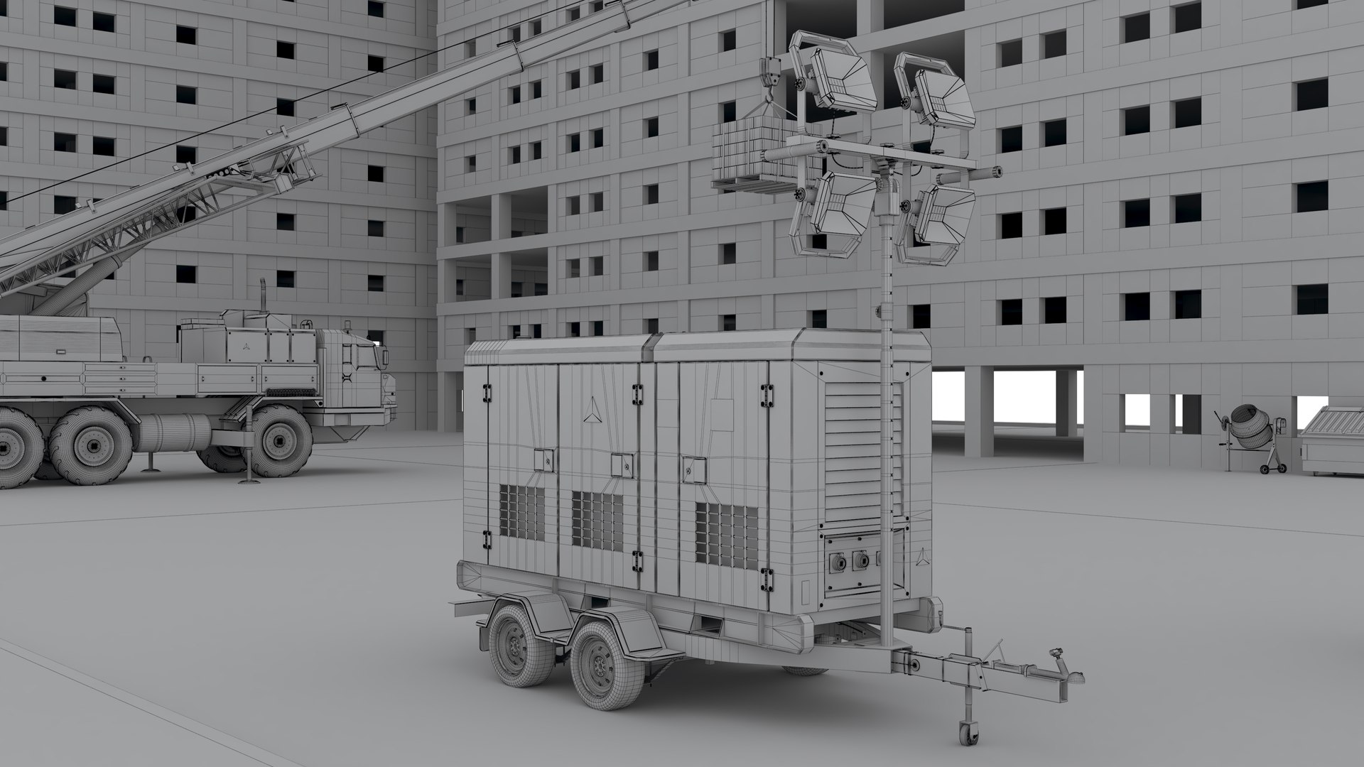 3D Detailed Construction Site - TurboSquid 2282598