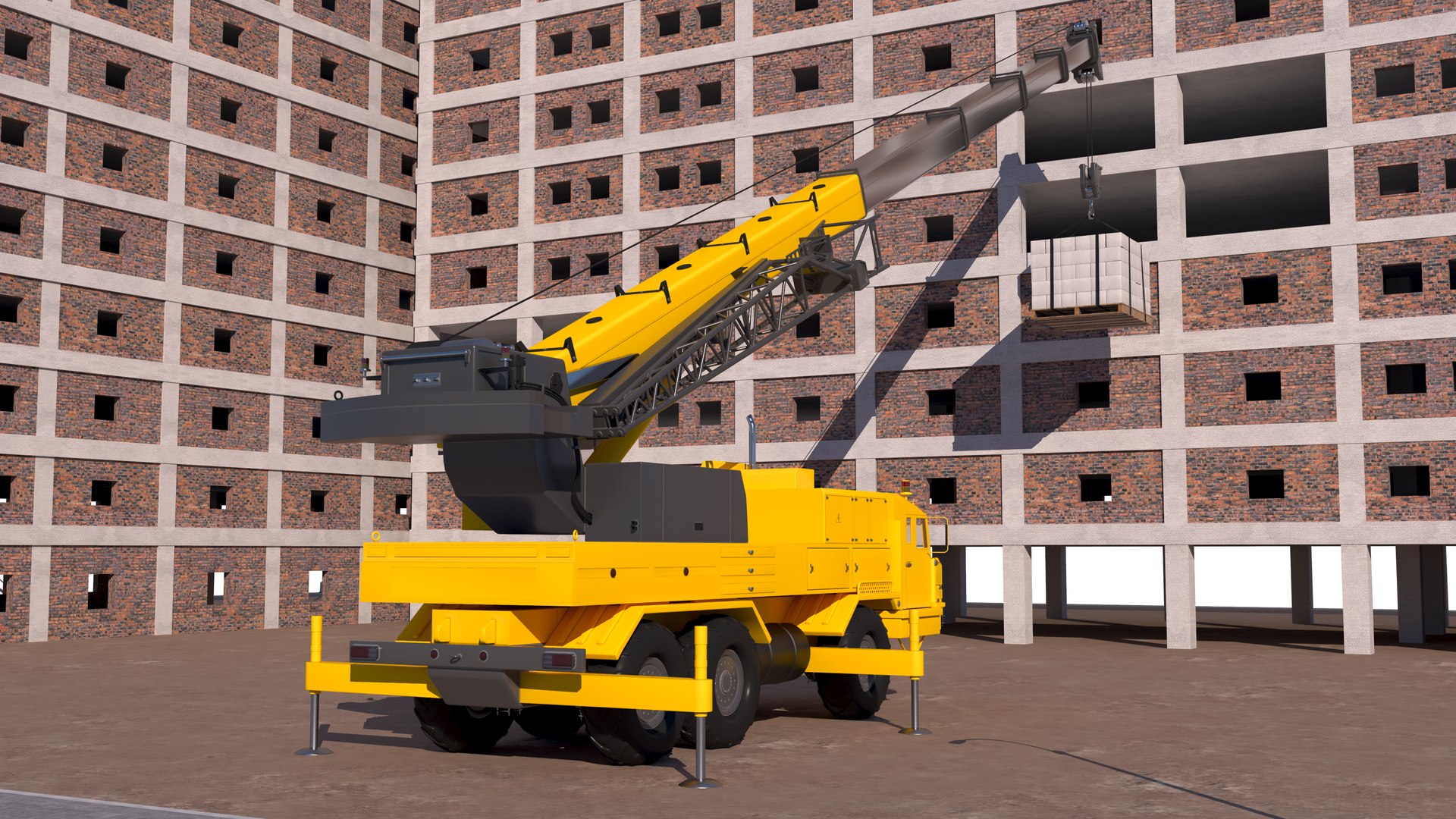 3D Detailed Construction Site - TurboSquid 2282598