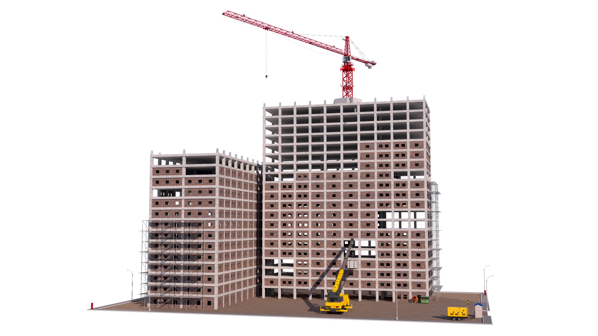 3D Detailed Construction Site - TurboSquid 2282598