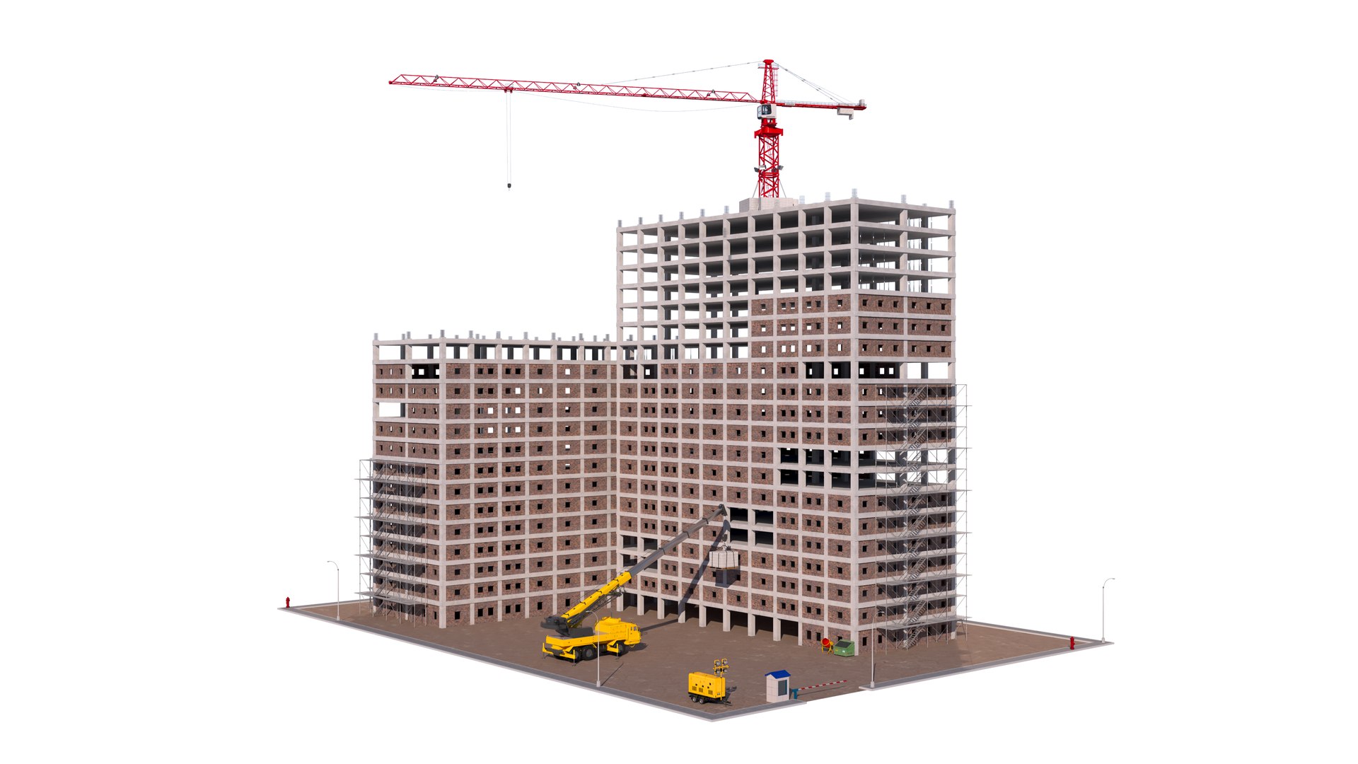 3D Detailed Construction Site - TurboSquid 2282598