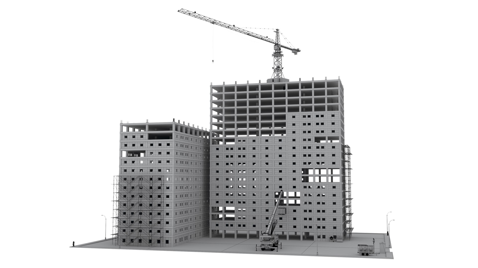 3D Detailed Construction Site - TurboSquid 2282598