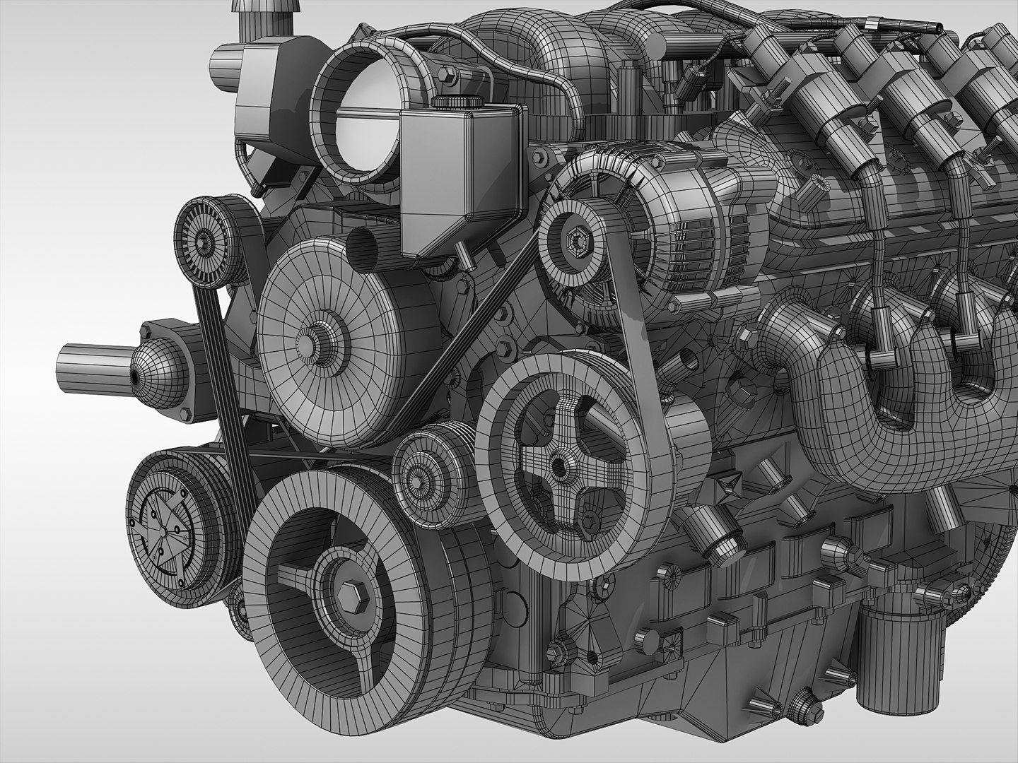 Gm Ls3 Engine 3D - TurboSquid 1375207