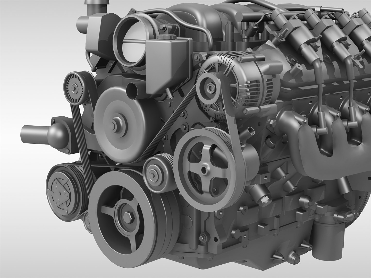 Gm Ls3 Engine 3D - TurboSquid 1375207