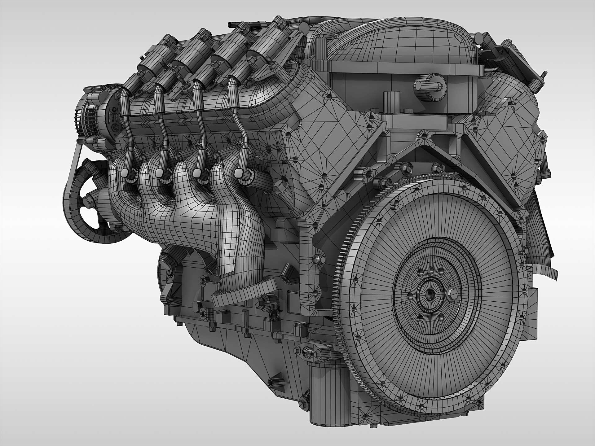 Gm ls3 engine 3D - TurboSquid 1375207