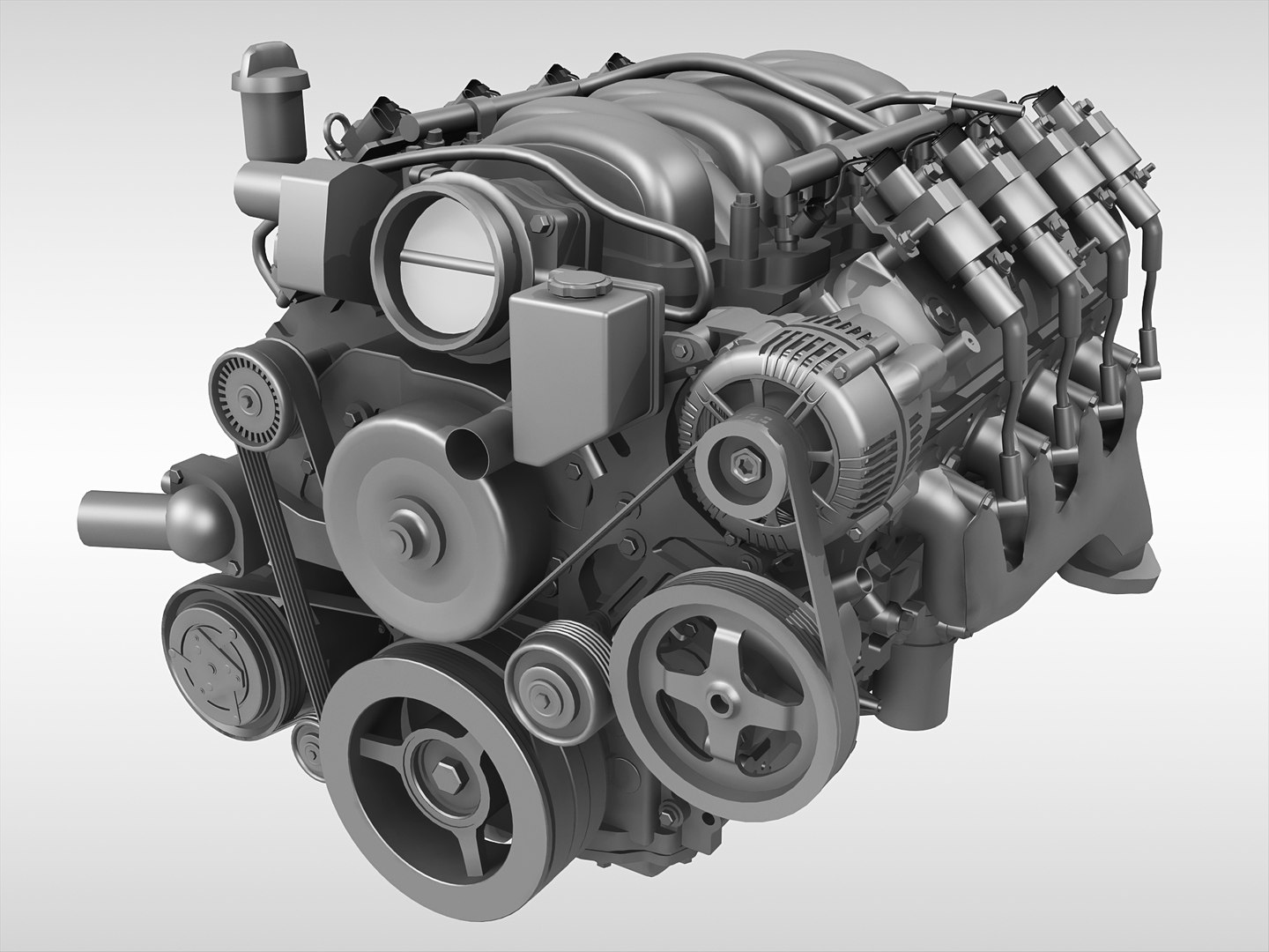 Gm Ls3 Engine 3D - TurboSquid 1375207