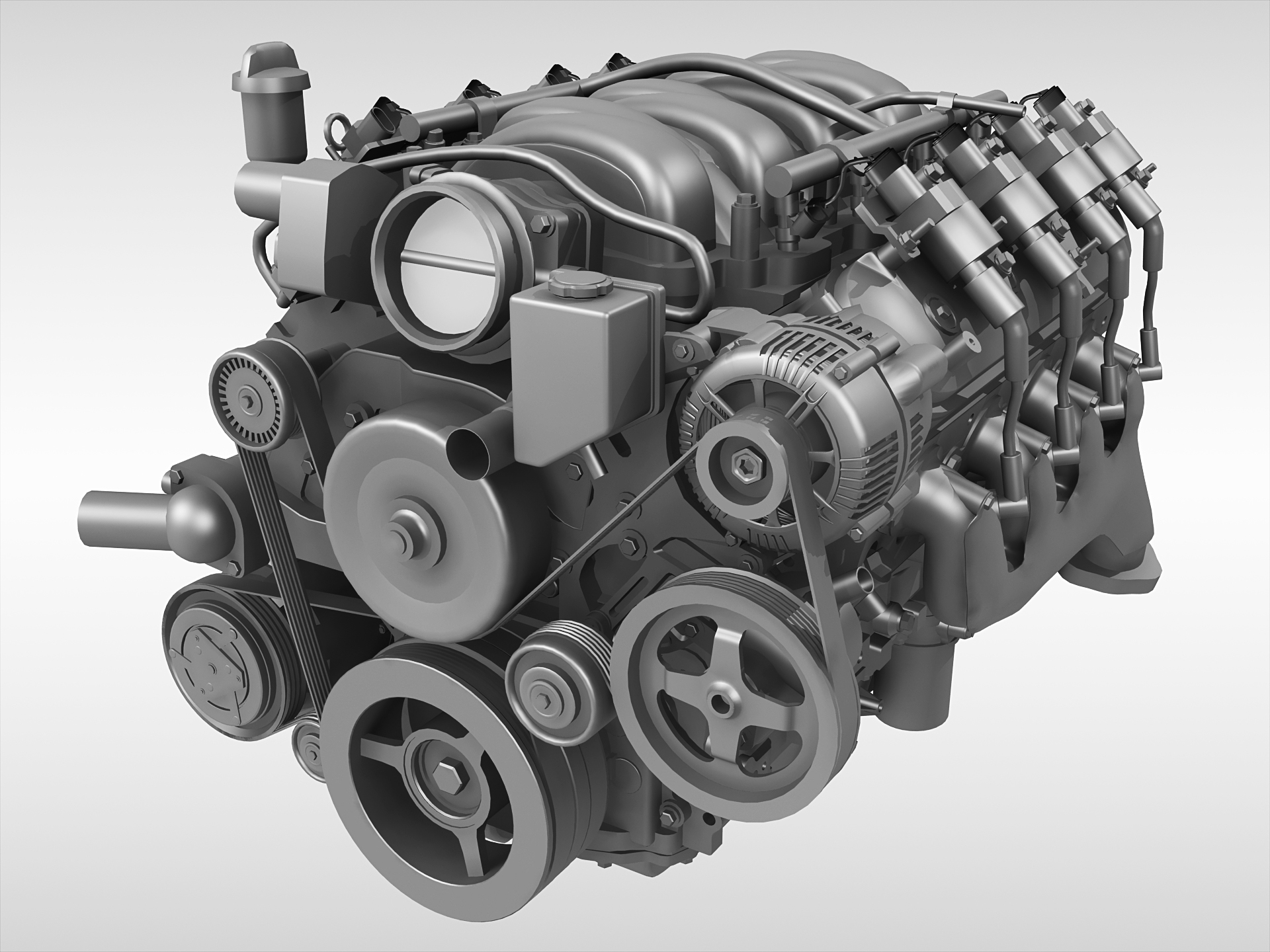 Gm ls3 engine 3D - TurboSquid 1375207