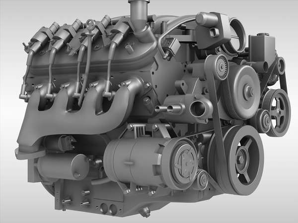 Gm ls3 engine 3D - TurboSquid 1375207