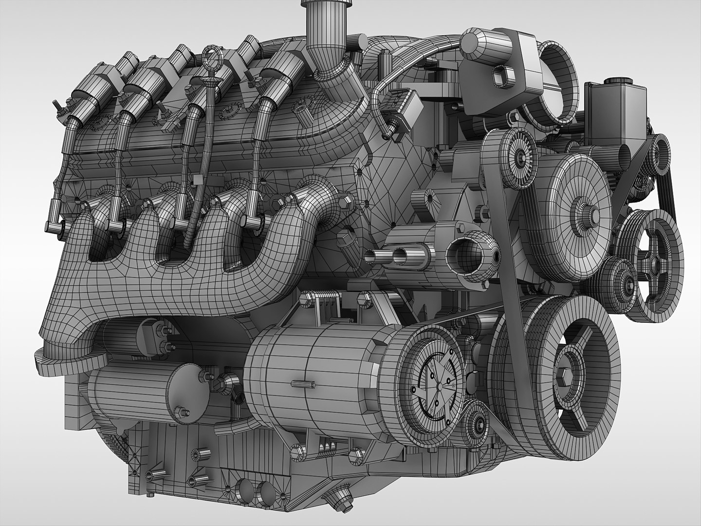 Gm Ls3 Engine 3D - TurboSquid 1375207