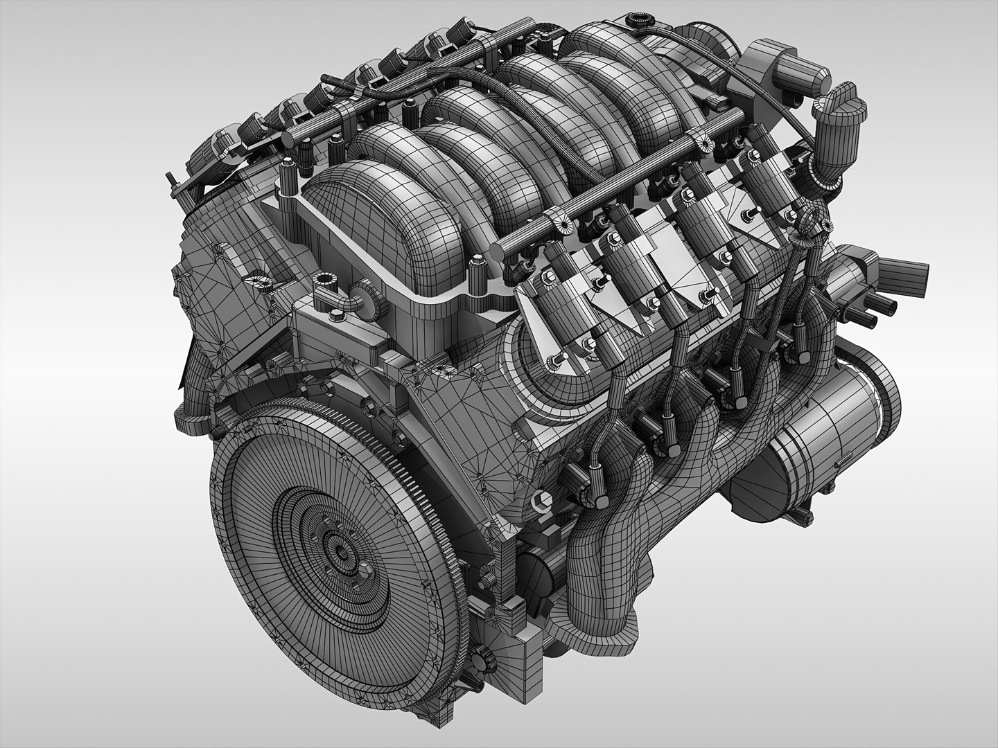 Gm Ls3 Engine 3D - TurboSquid 1375207
