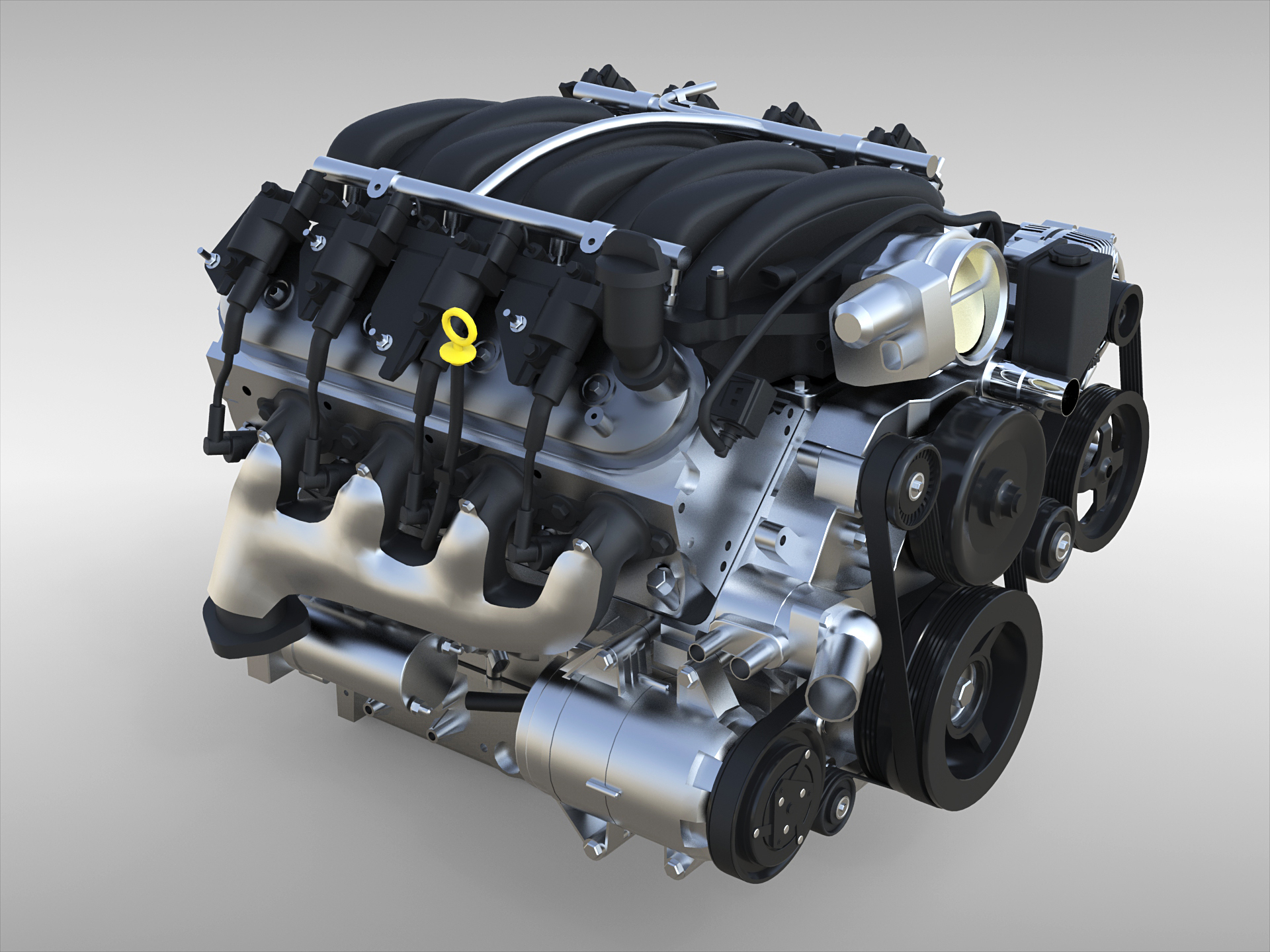 Gm ls3 engine 3D - TurboSquid 1375207