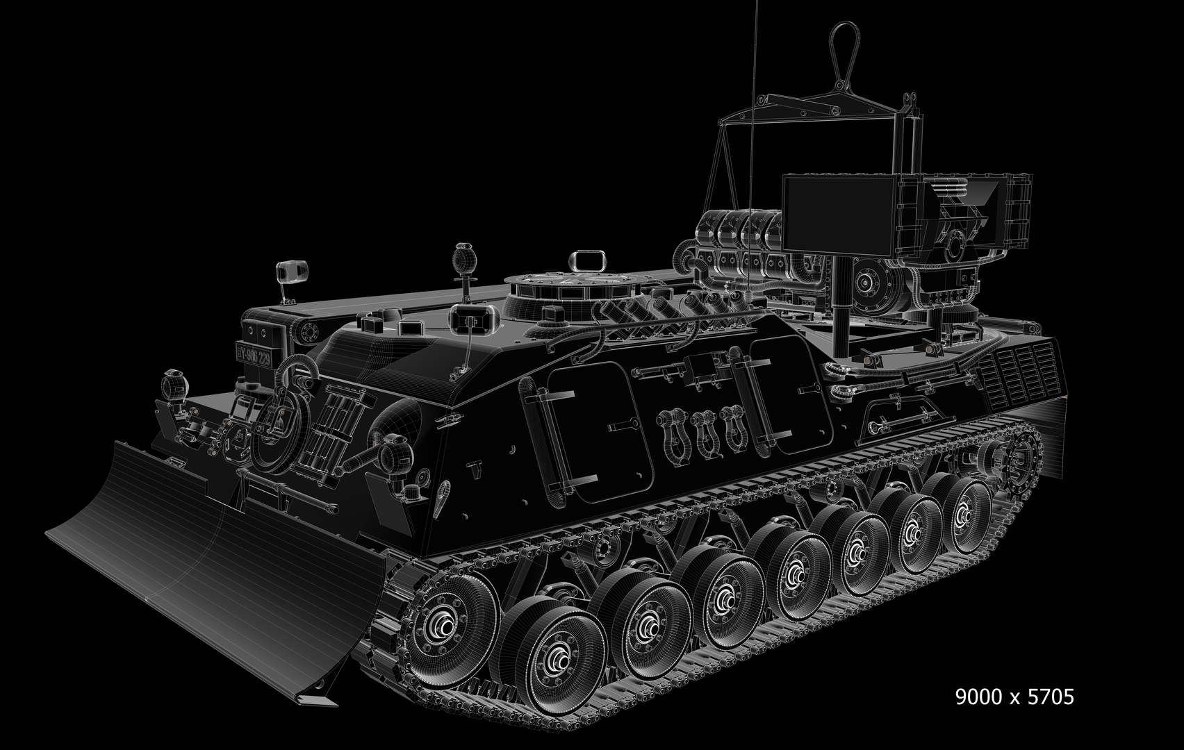 Leopard Bergepanzer 2 ARV with MTU Engine Bysanders 3D 模型3D模型 ...