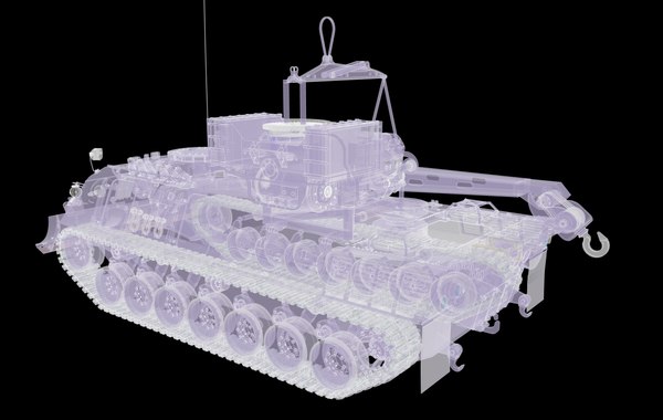 modelo 3d Leopard Bergepanzer 2 ARV con MTU Engine Bysanders Modelos 3D ...