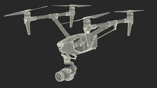 modelo 3d DJI inspira drones equipados - TurboSquid 2099655