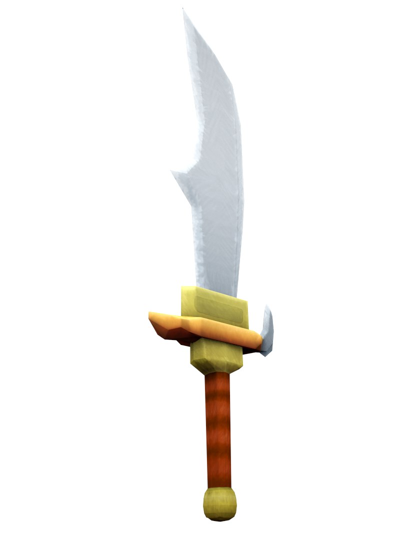 sword hand painted 3d model