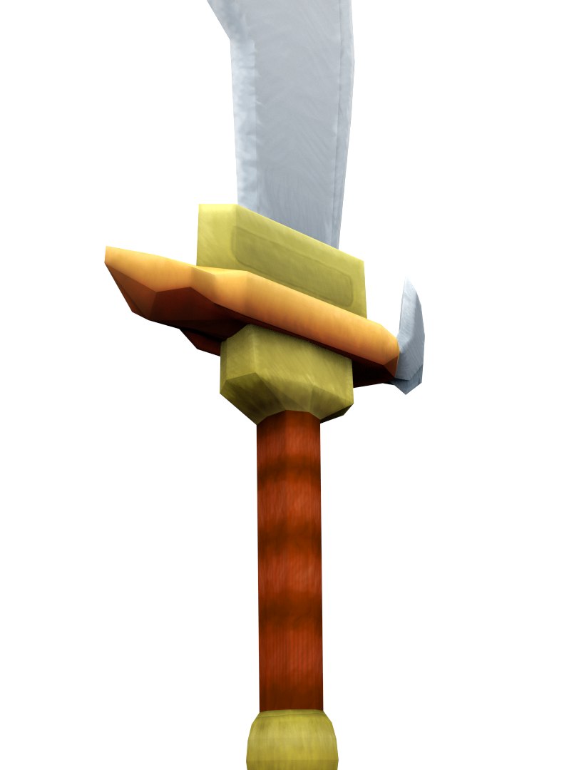 sword hand painted 3d model