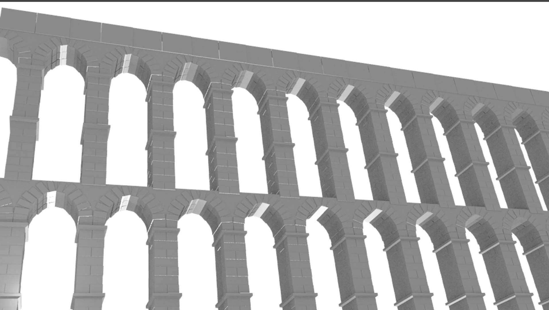 3d Water Aquaduct Model