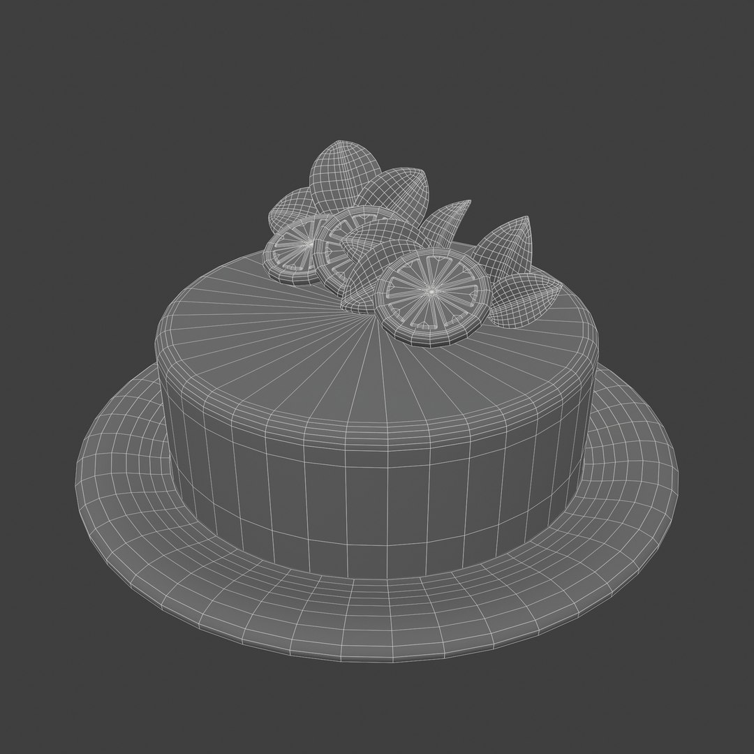 3D Cartoon Lemon Cheesecake Model - TurboSquid 1981305
