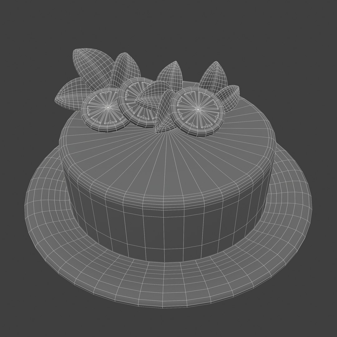 3D Cartoon Lemon Cheesecake Model - TurboSquid 1981305
