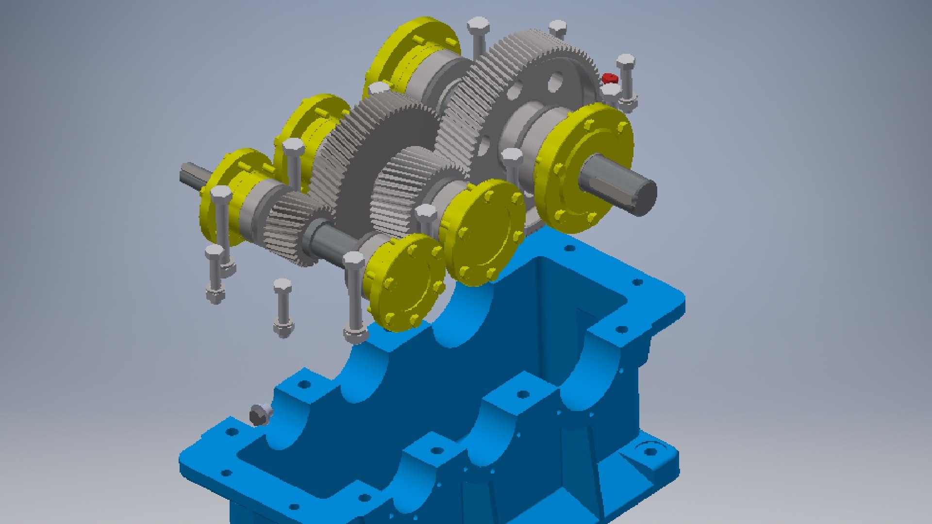 3D Two-stage Gearbox 3 D Model - TurboSquid 2079330