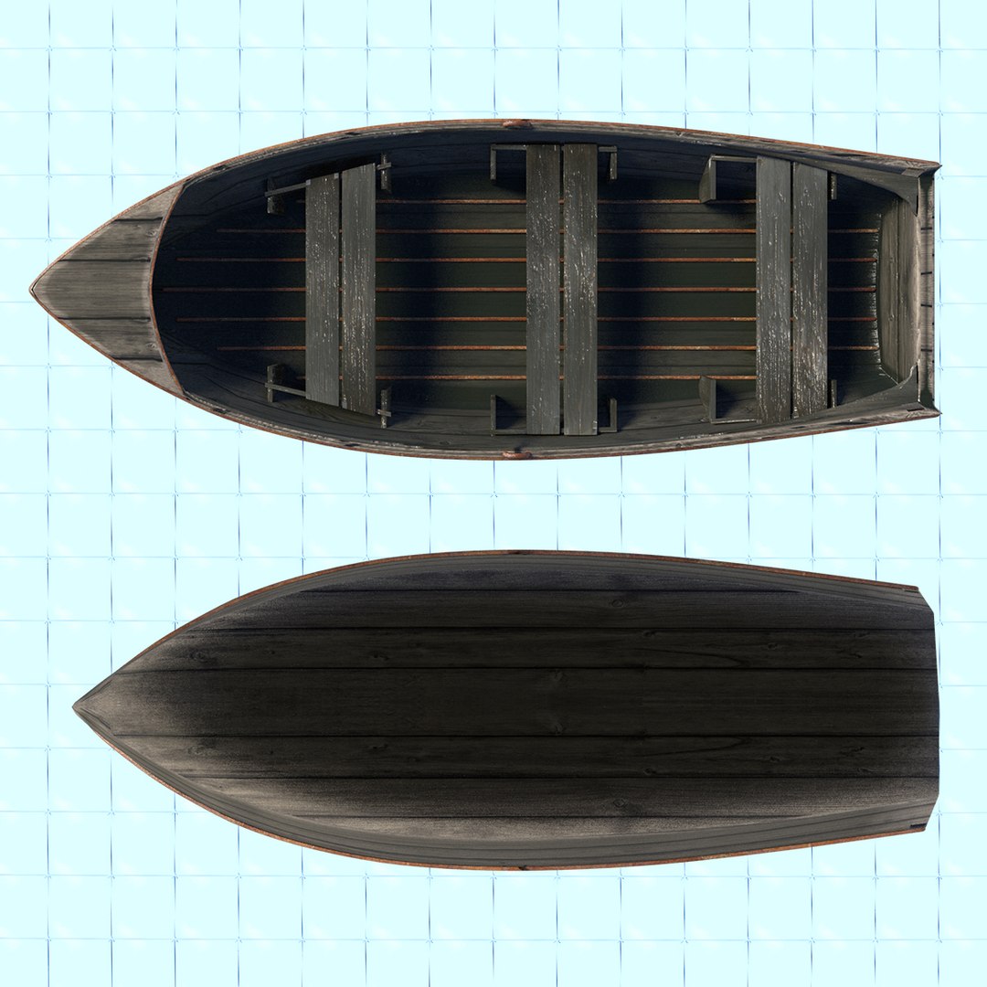 3D row boat model - TurboSquid 1245015