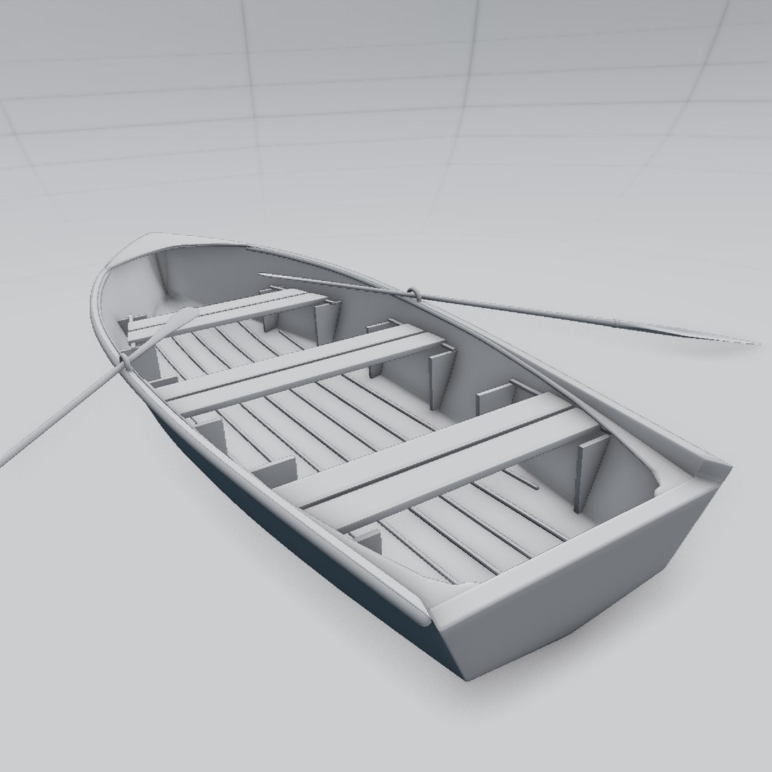3D Row Boat Model - TurboSquid 1245015