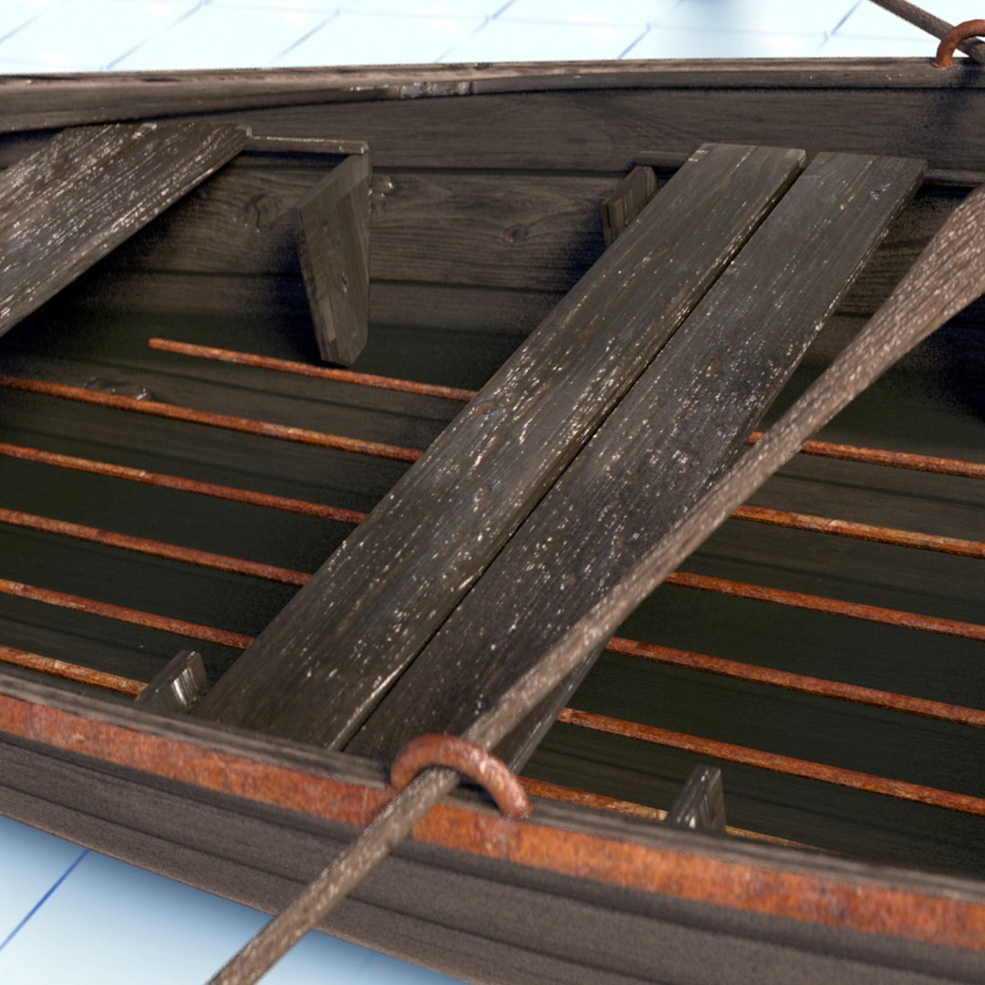 3D row boat model - TurboSquid 1245015