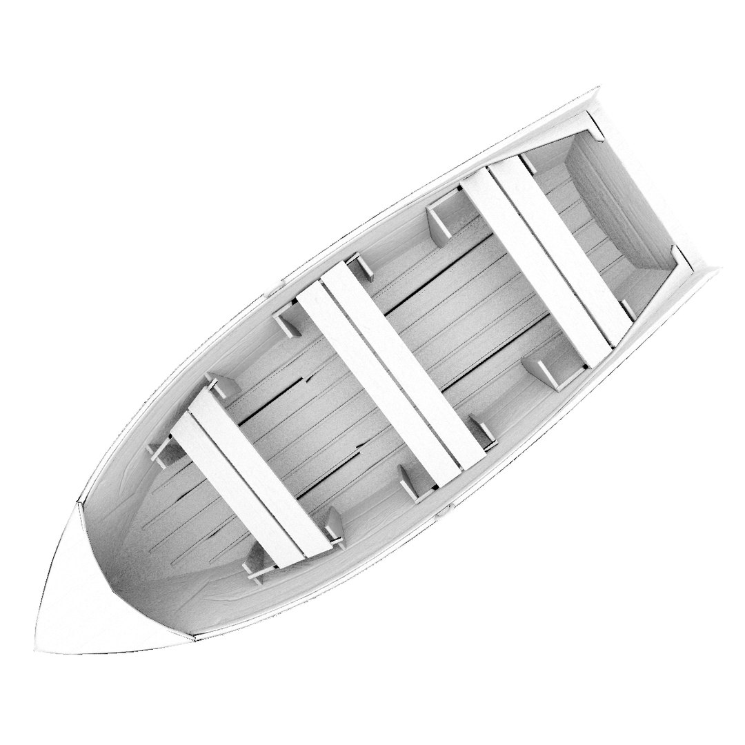 3D Row Boat Model - TurboSquid 1245015