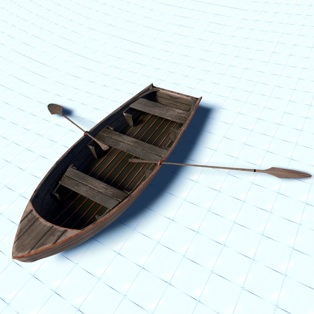 3D Row Boat Model - TurboSquid 1245015