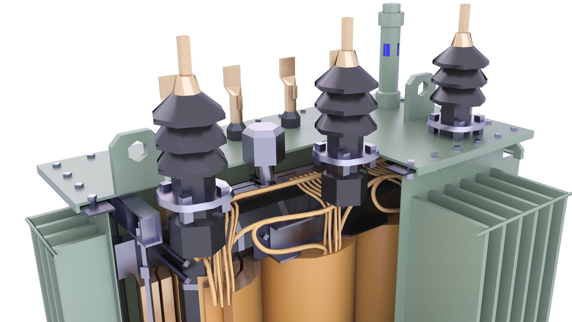 Oil Industrial Transformer Low Scheme Diagram 18 3D Model - TurboSquid ...
