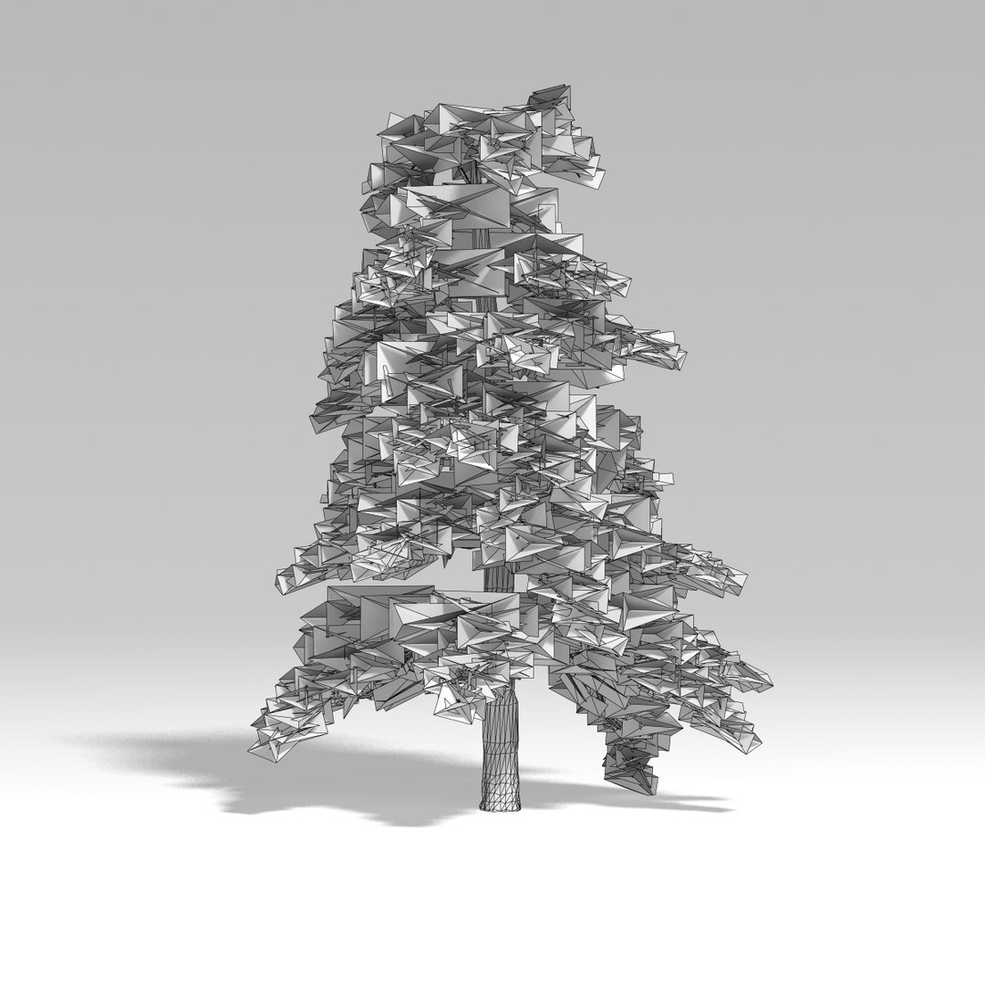 3d snowtree tree snow model