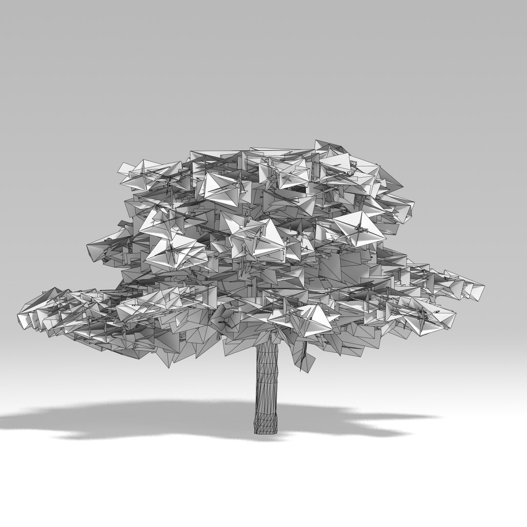 3d snowtree tree snow model